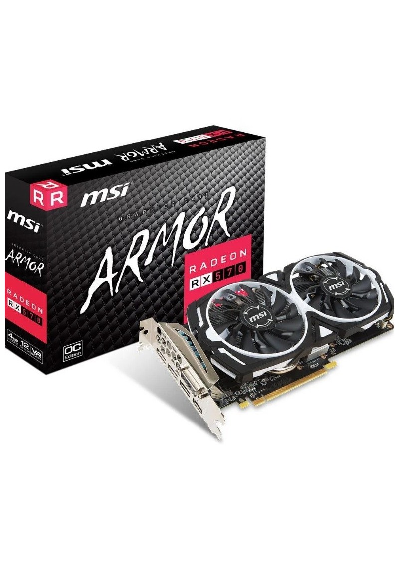 MSI RADEON RX 570 ARMOR 4G OC 4GB GDDR5 256bit AMD Ekran Kartı